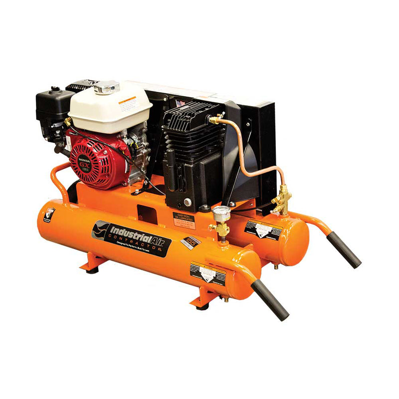 8-Gallon Gas Air Compressor | Wheelbarrow Style | 9.9 CFM @ 90 PSI ...