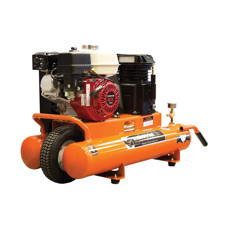8-Gallon Gas Air Compressor | Wheelbarrow Style | 9.9 CFM @ 90 PSI ...