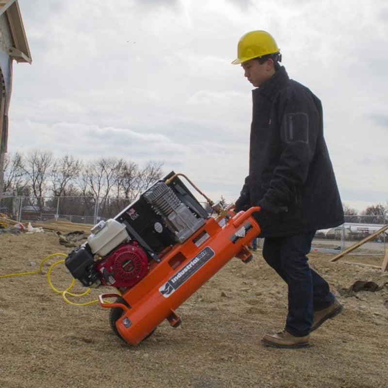 8-Gallon Gas Air Compressor | Wheelbarrow Style | 9.9 CFM @ 90 PSI ...