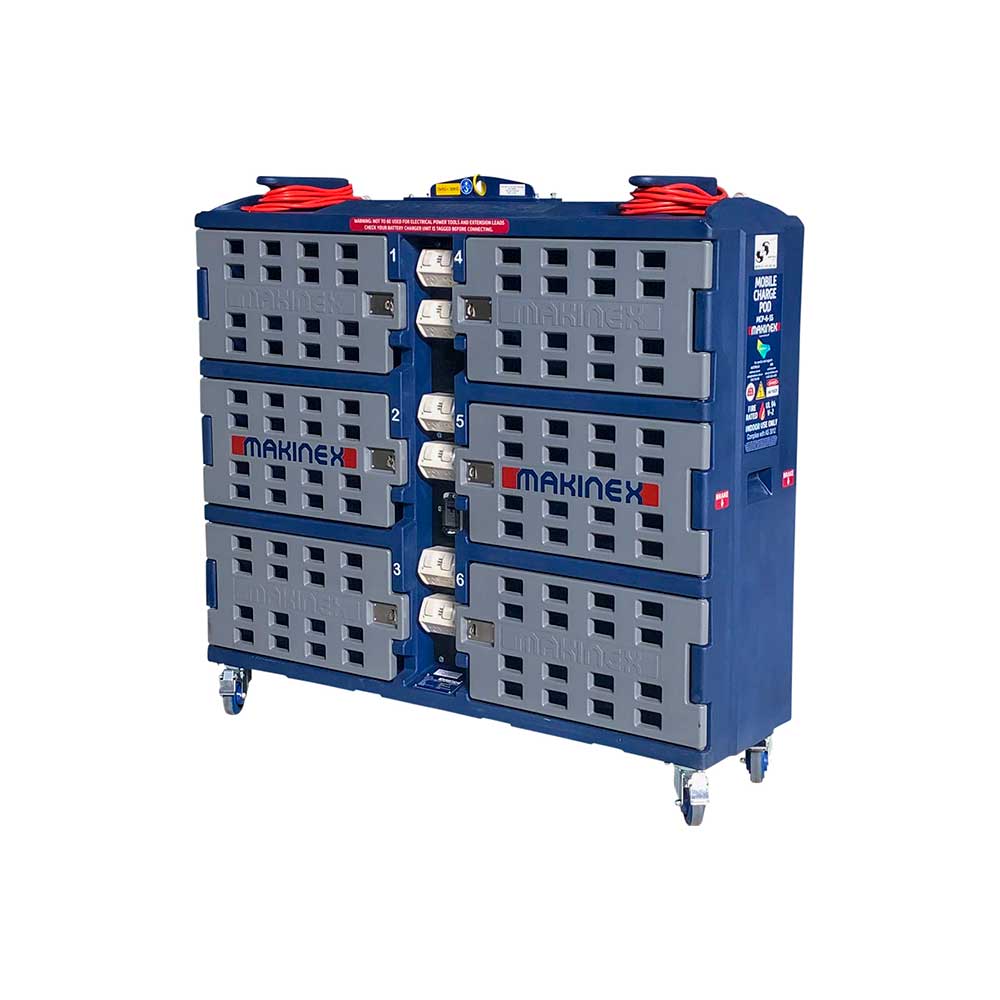 Mobile Charging Pod 6 Door for Construction Equipment | 6 Keyed Lockers ...