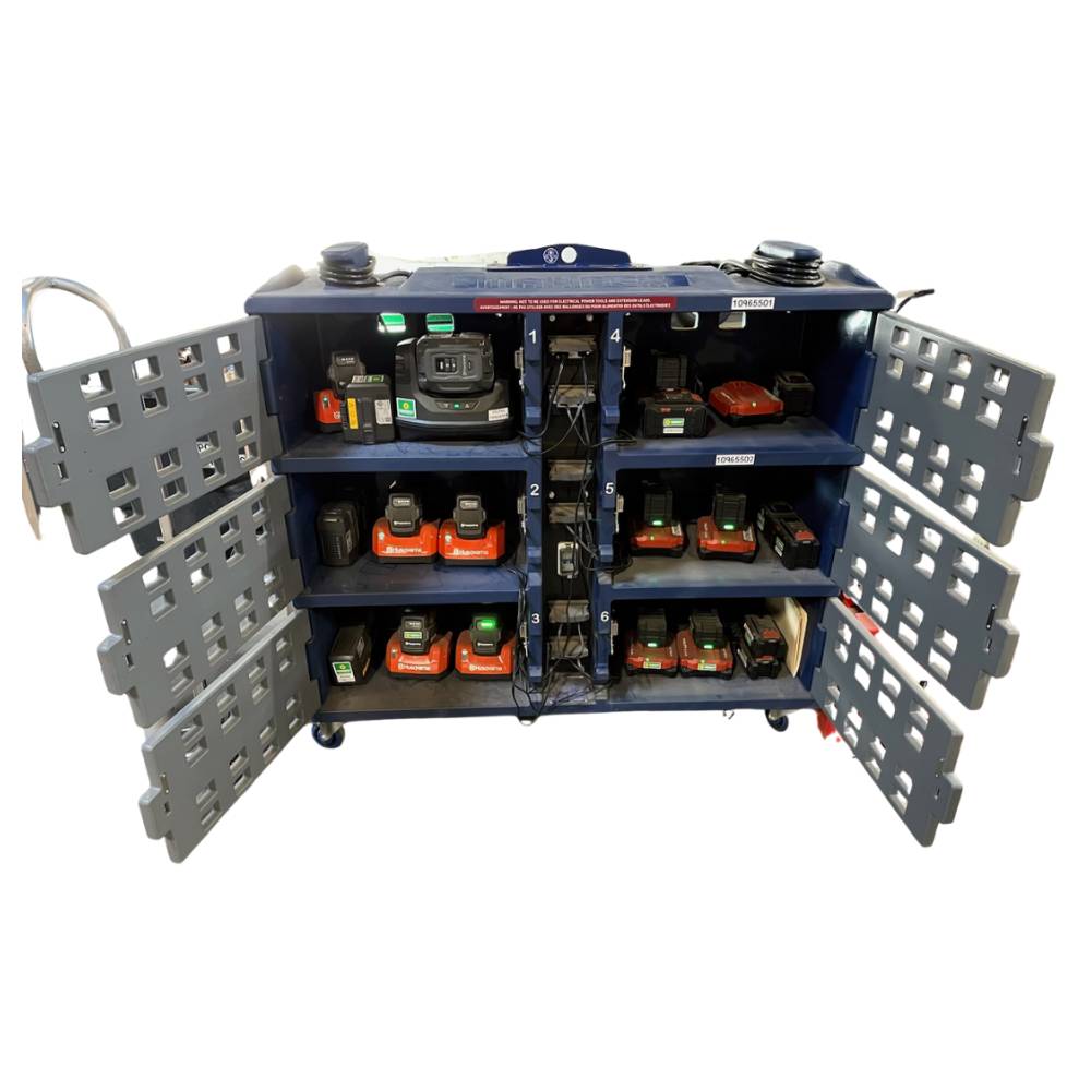 Mobile Charging Pod 6 Door for Construction Equipment | 6 Keyed Lockers ...